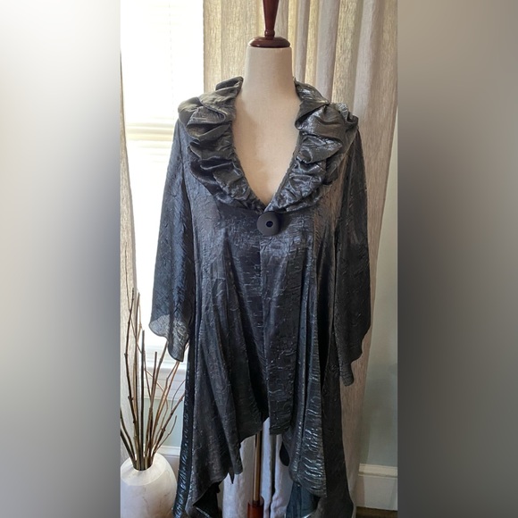 I. C. by Connie K | Jackets & Coats | Ic By Connie K Silver Evening ...